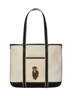 Ralph Lauren Embroidered Tote Bag - Neutrals