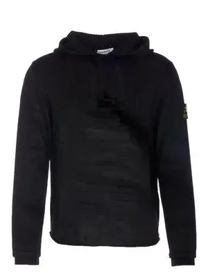 Premiata Logo-patch Hooded Sweater - Black