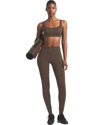 Nike Skims Matte Scoop-neck Bra - Brown
