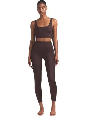 Nike Shine High-waisted Bonded 26" Leggings - Brown