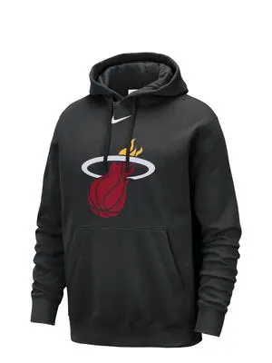 Nike Miami Heat Club Nba Pullover Hoodie - Black