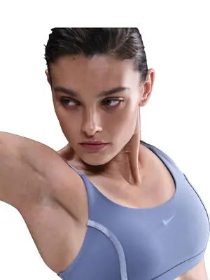 Nike One Light-support Padded Sports Bra - Blue