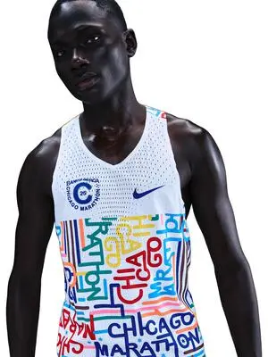 Nike Aeroswift Dri-fit Adv Running Singlet - White