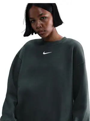 Nike Sportswear Phoenix Fleece Oversized Crew-Neck Sweatshirt Green