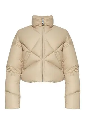 Khrisjoy Insulated Jacket With Stand-up Collar - Beige