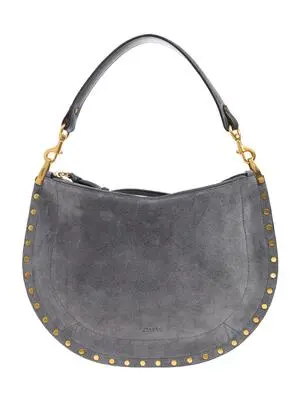 Isabel Marant Oskan Soft Zip Shoulder Bag - Grey