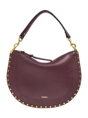 Isabel Marant Oskan Soft Zip Shoulder Bag - Burgundy