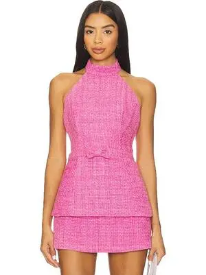 LOVERS AND FRIENDS Lily Tweed Top - Pink