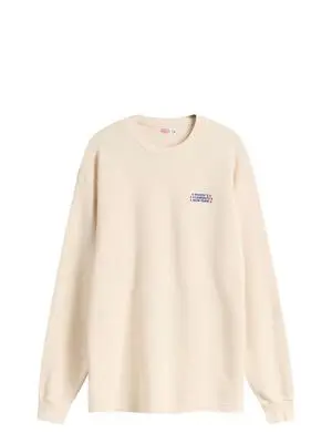 RANDY'S GARMENTS Randy’s Garments Heavyweight Thermal Crew Neck Sweatshirt - Natural