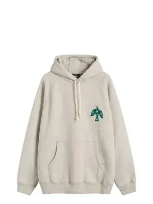 PARRA Crow Logo Hoodie - Heather Grey