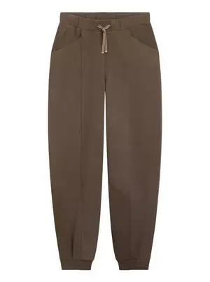 BOSS Panelled Drawstring Trousers - Brown