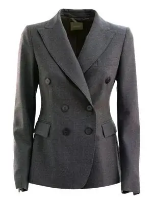 KILTIE Double-breasted Jacket - Grey
