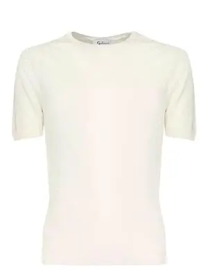 John Galliano Knitted T-shirt - Neutrals