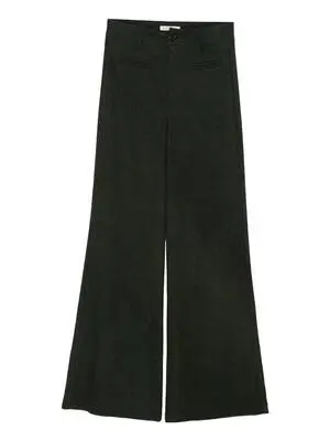 MAISON HOTEL Carlo Flared Trousers - Black