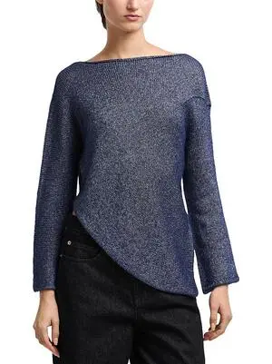 Emporio Armani Boat Neck Sweater - Solid Dark