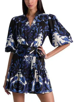 Alice + Olivia Cora Mini Shirt Dress - Regal Retreat