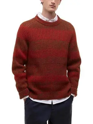Barbour X Paul Smith Saddle Crewneck Sweater - Rosette Red