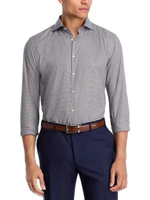 Canali Button Front Sport Shirt - Grey