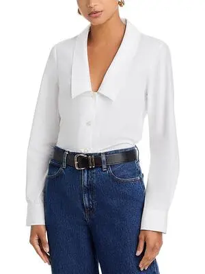 FRAME The Low Collar Shirt - White