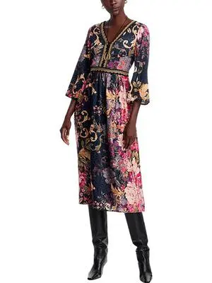 Johnny Was Kimono Sleeve Dress - Cheri