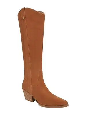 Sam Edelman Wyatt Suede Western Boots - Frontier Brown