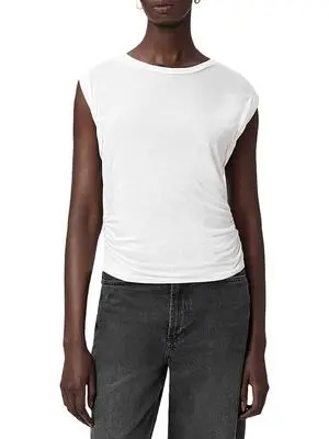 ALLSAINTS West Shimmer Top - Stone White