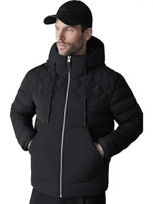Mackage Bergen Quilted Hooded Down Jacket - Black
