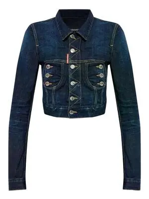 Dsquared2 Denim Cropped Jacket - Blue
