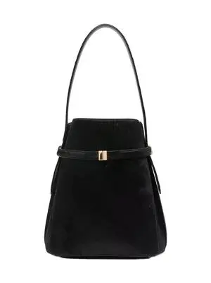 TOTÊME Leather Bucket Bag - Black