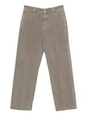 FERRAGAMO Straight-leg Trousers - Brown