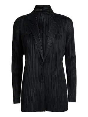 Issey Miyake Pleated Jacket - Black