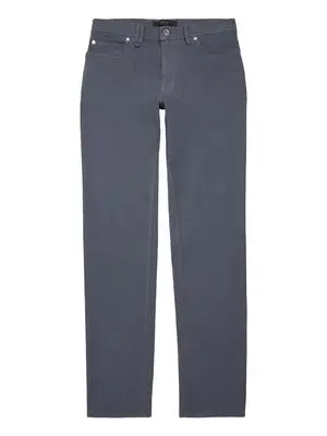 Brioni Organic Cotton Meribel Trousers - Blue