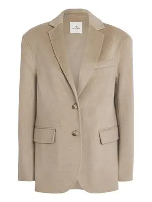 ANINE BING Wool-cashmere Quinn Blazer - Beige