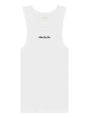 Aimé Leon Dore Embroidered Logo Tank Top - White