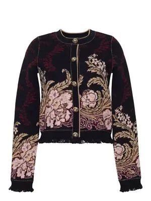 Cara Cara Livi Floral Jacquard Jacket - Nouveau Black