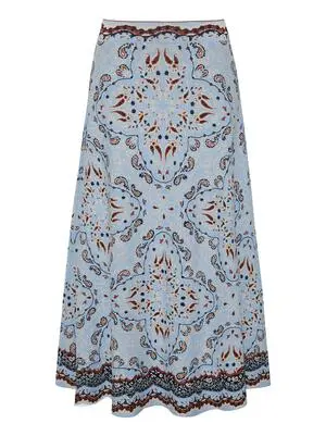 Cara Cara Sandrine Midi Skirt - Paisley Scarf