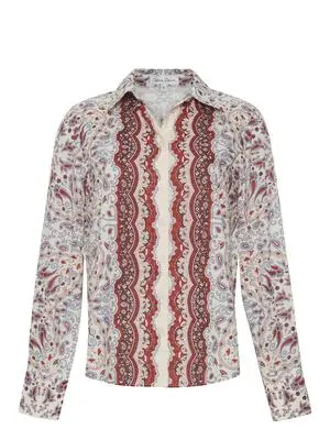 Cara Cara Relaxed Shirt - Paisley Scarf Ivory