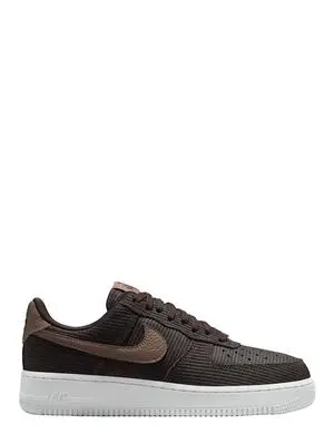 Nike Air Force 1 Low '07 Corduroy Sneakers Velvet Brown/white/metallic Silver