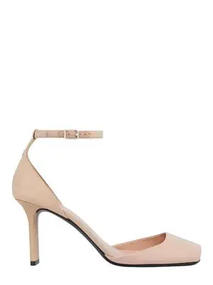 COURREGES Peep-toe Ankle-strap Pumps - Neutrals