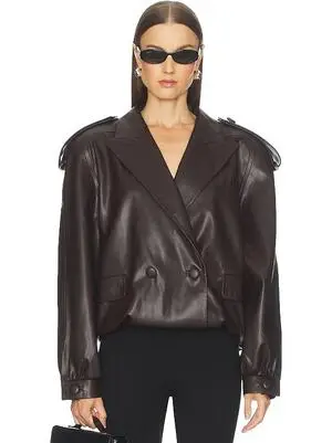 Marianna Senchina Cindy Bomber Jacket - Dark Brown