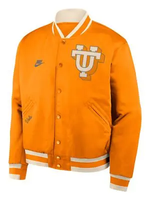 Nike Tennessee Legacy College Full-snap Bomber Jacket - Orange