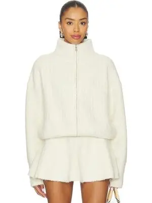 GUIZIO Mila Zip Up Jacket - Ivory