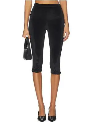 Azeeza Shreya Velvet Capri - Black