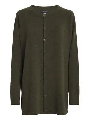 Eskandar Cashmere Raglan-sleeve Cardigan - Green