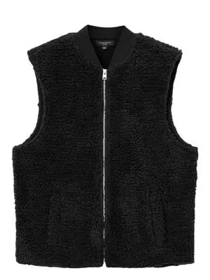 ALLSAINTS AllSaints Sherpa Otis Gilet Black