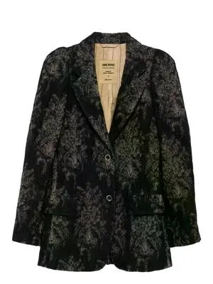 UMA WANG Floral-motif Blazer - Black