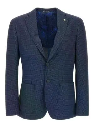 MANUEL RITZ Single-breasted Blazer - Blue