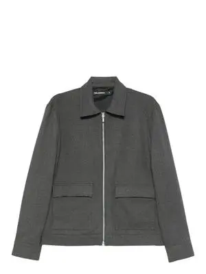 Karl Lagerfeld Zip-up Shirt Jacket - Grey