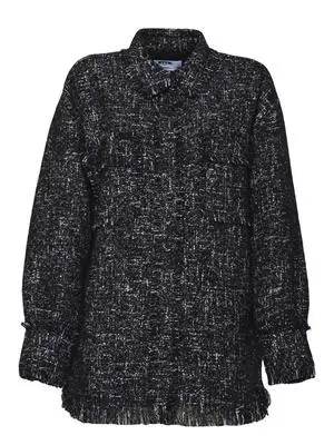 MSGM Fringed Shirt - Black
