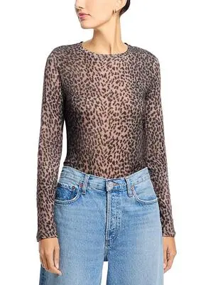 Majestic Filatures Animal Print Top - Rosewood